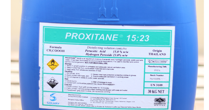 HÓA CHẤT PHỤ GIA THỰC PHẨM: Solvay Proxitane - Chất tẩy rửa thực phẩm