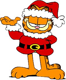 Feliz Navidad Garfield, dibujos psra imprimir - Blog de imágenes