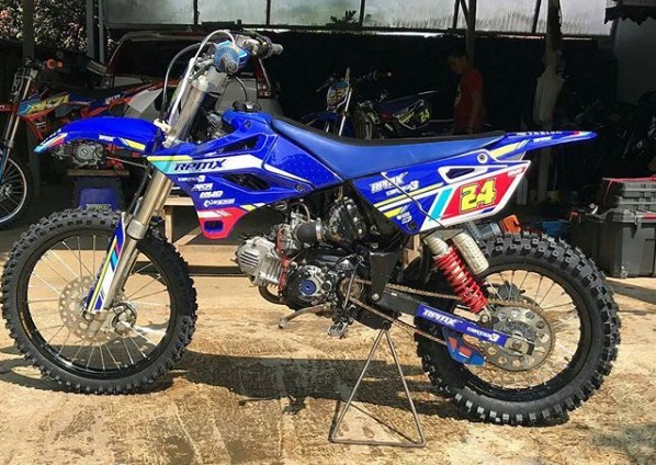 Gambar Modifikasi Bodi Bebek Modif Motor Trail Cross Dan Gestrek Pakai ...