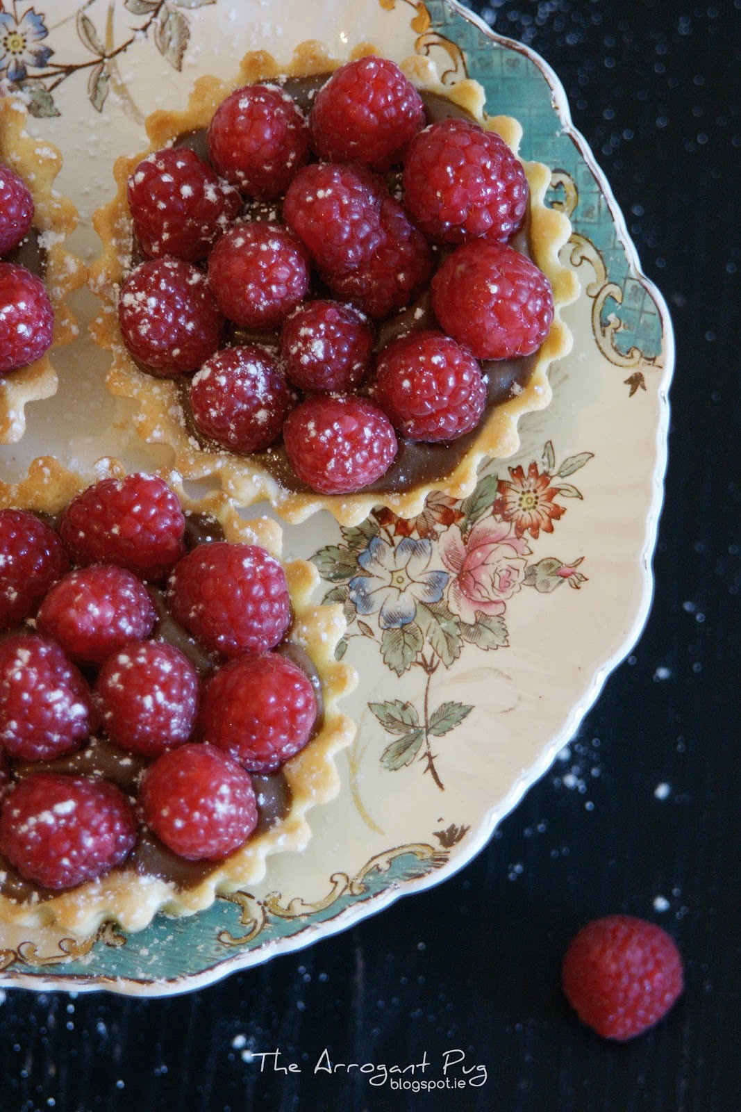 The Arrogant Pug: Chocolate & Raspberry Tartlets