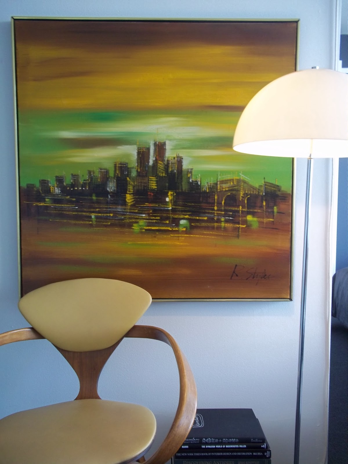 modern20: Mid Century Modern "R. Styles" Production Painting