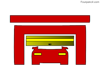 FourPencil: How to draw a Garage for kids - step by step