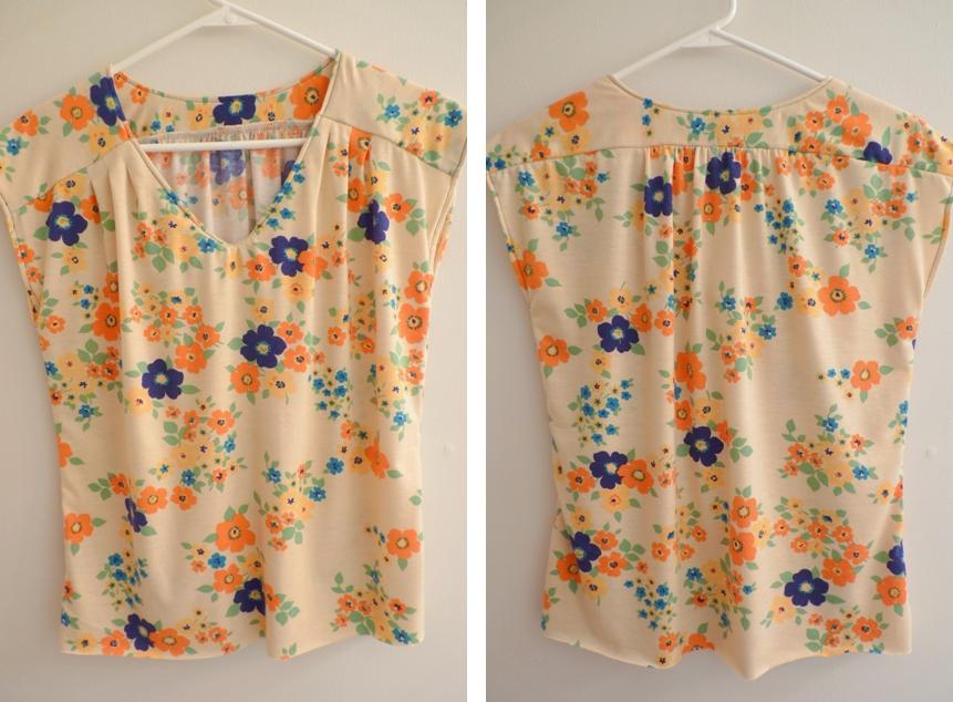 four square walls: floral knit top: because i can