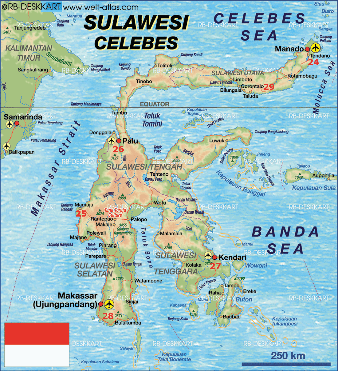 jenis sumber daya alam: 34 provinsi di indonesia