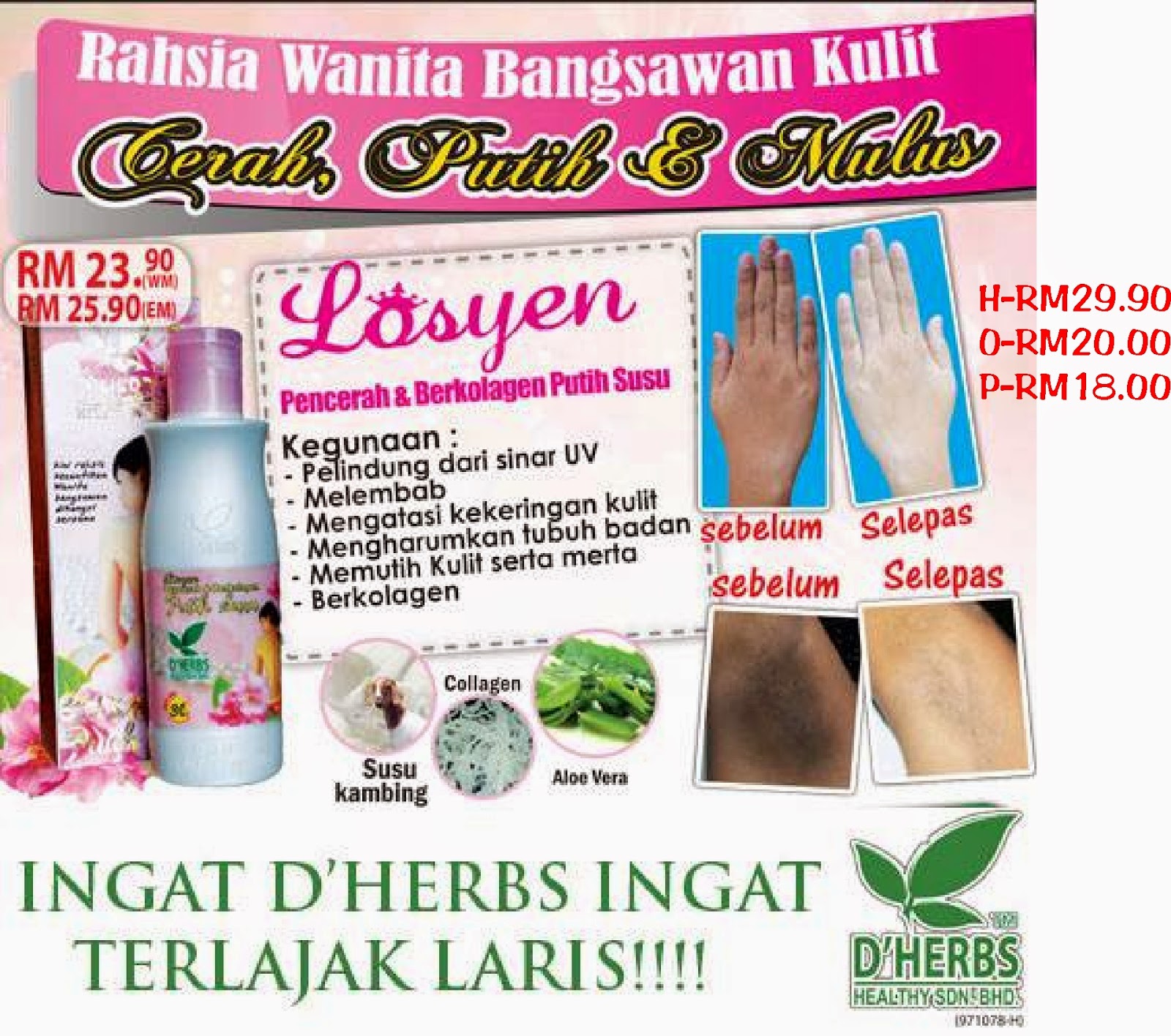 Produk Kesihatan dan Kecantikan: PRODUK D'HERBS