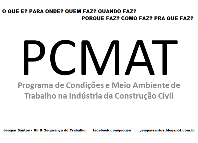 iJS Cursos: PCMAT - Programa de Condições e Meio Ambiente de Trabalho ...