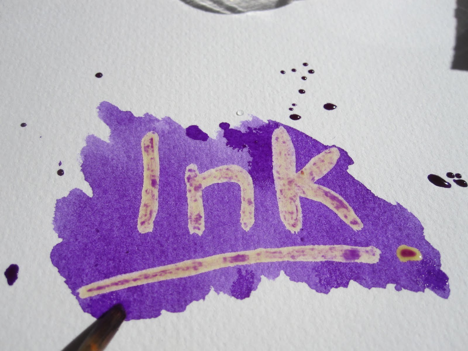 Masking fluid is awesome - Crafted
