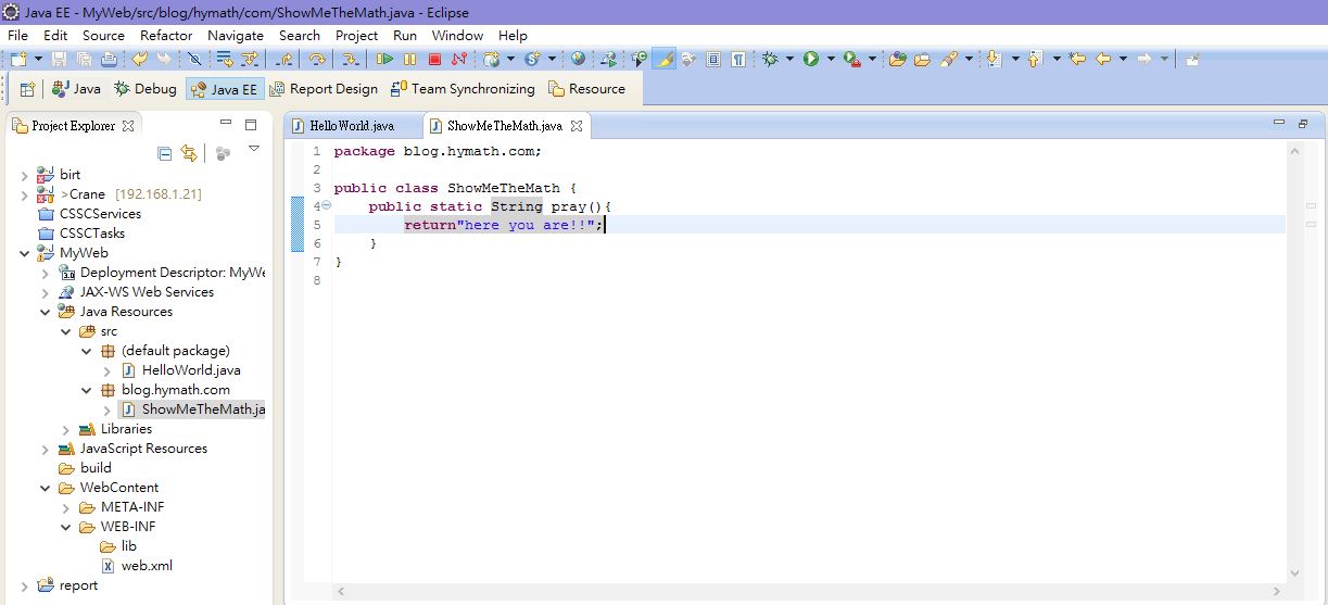 eclipse 建立 Dynamic Web Project