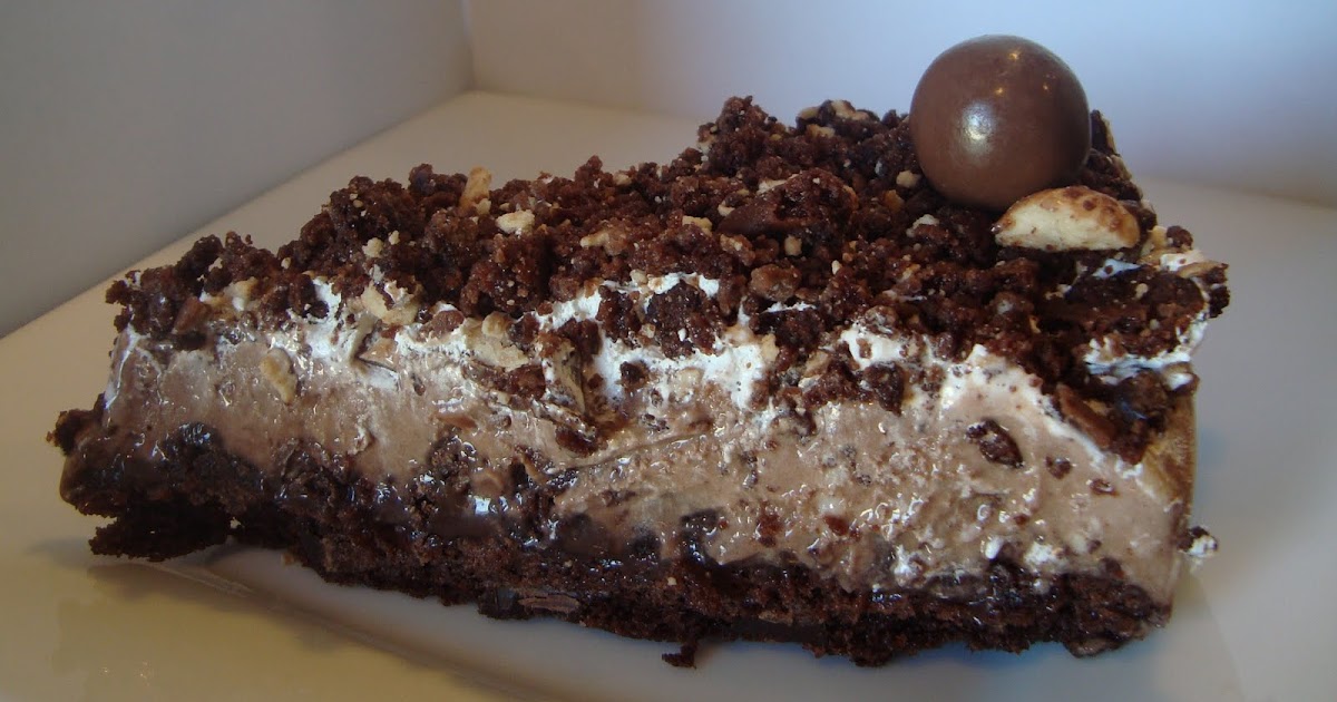 Malt Shoppe Ice Cream Pie ~ Dip it in Chocolate