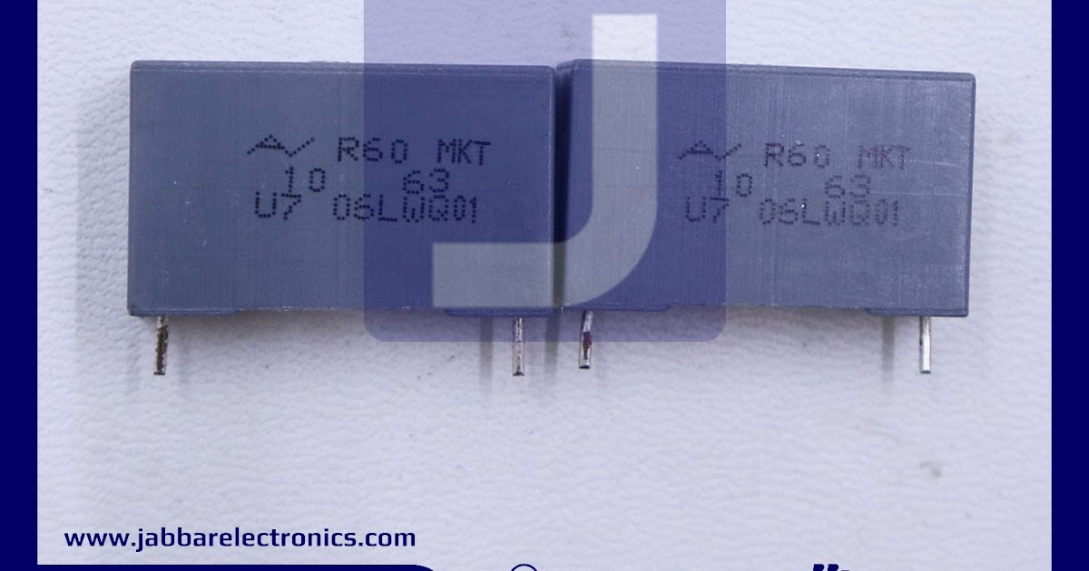 TOKO ONLINE JABBAR ELEKTRONIK: JUAL CAPACITOR AV R60 MKT 10UF 63V 22,5MM
