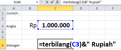 "Terbilang" Cara Membuat Angka Otomatis menjadi Tulisan Untuk Kwitansi ...