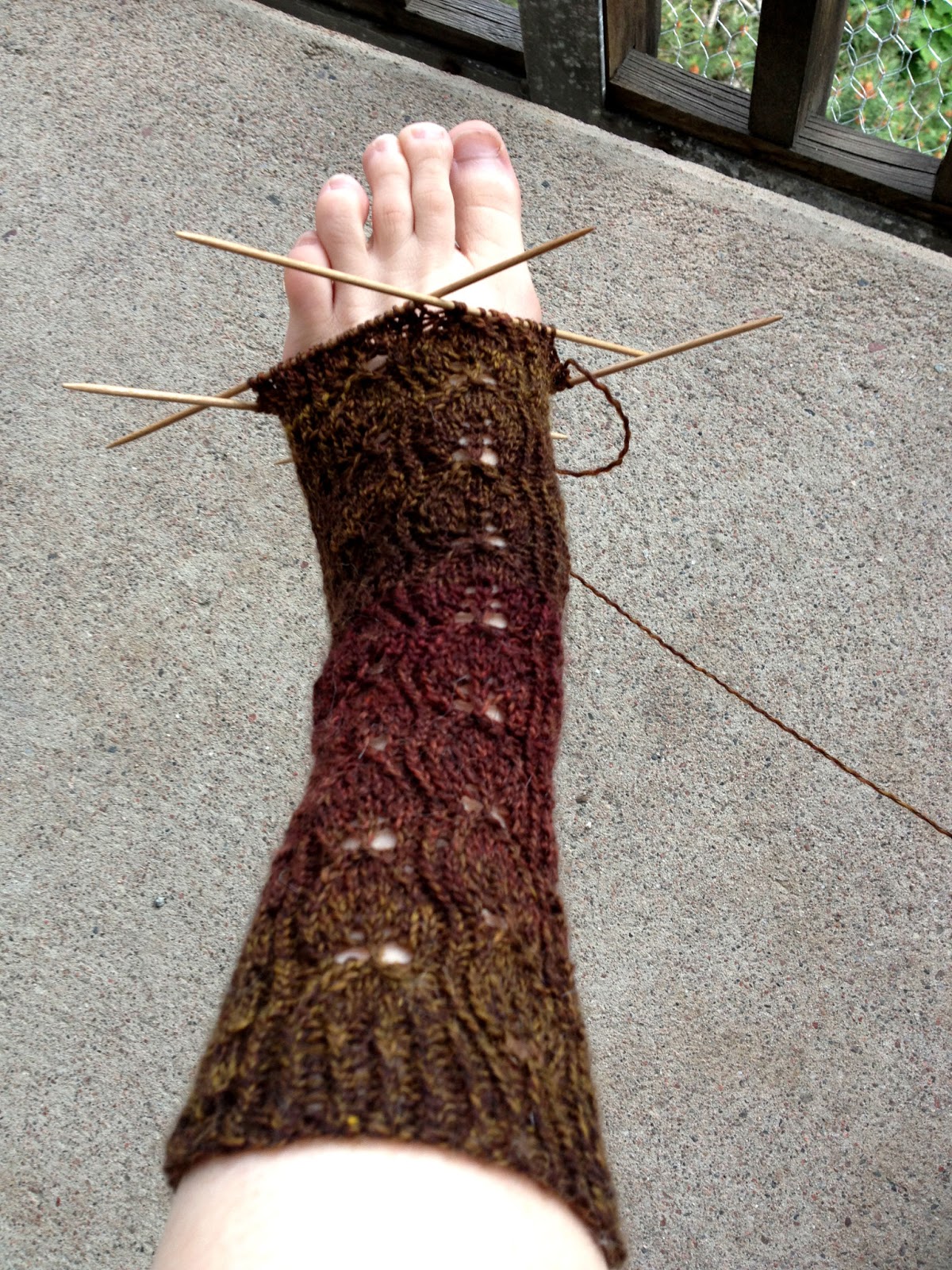 Knitting Ozelote: Sockor och hönsnät