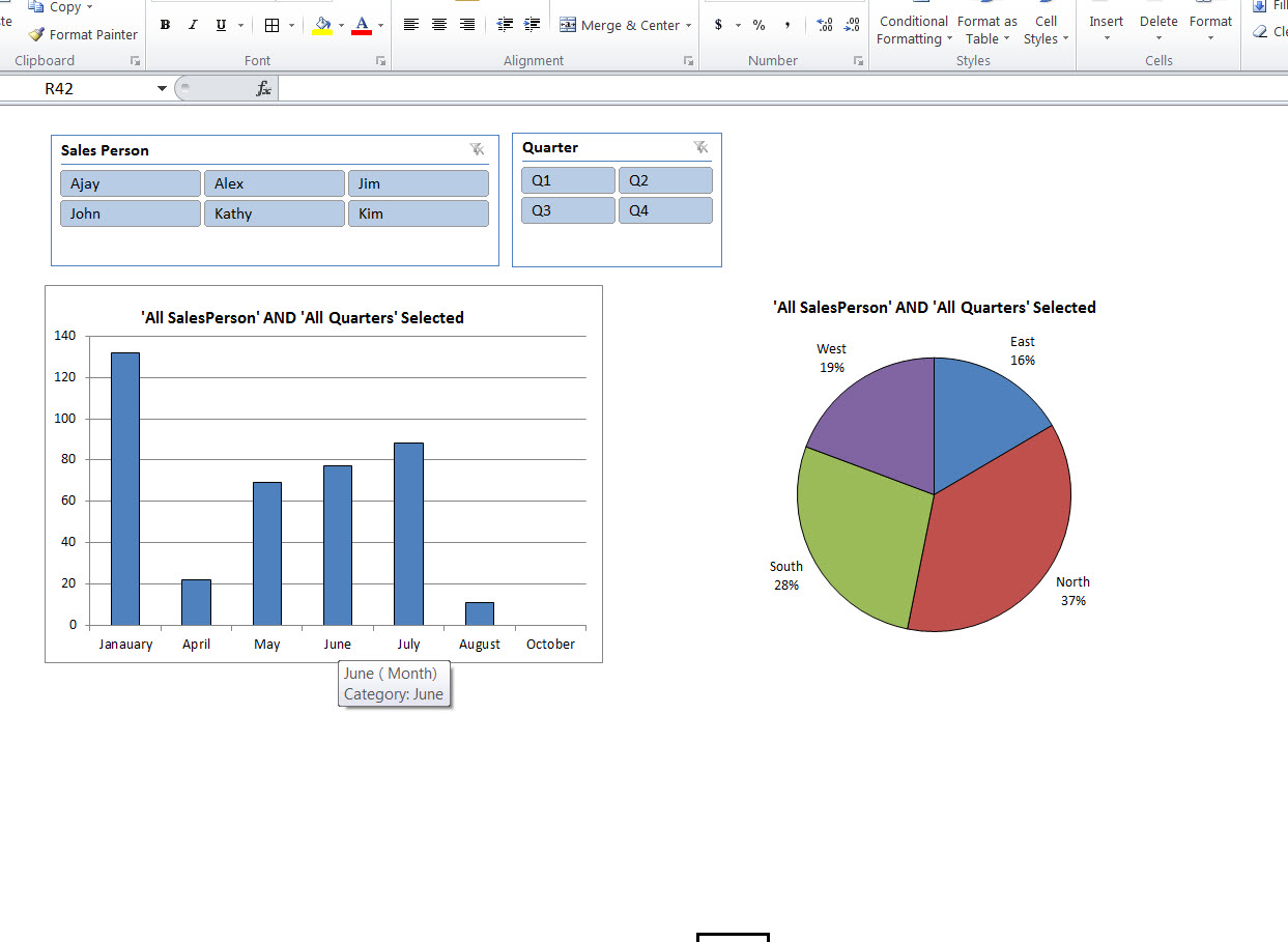 InfoEngine Solutions: Excel Slicers (2010 Onwards) & Dashboad