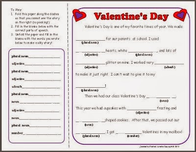 Top 10 Free Valentine Mad Libs games printable
