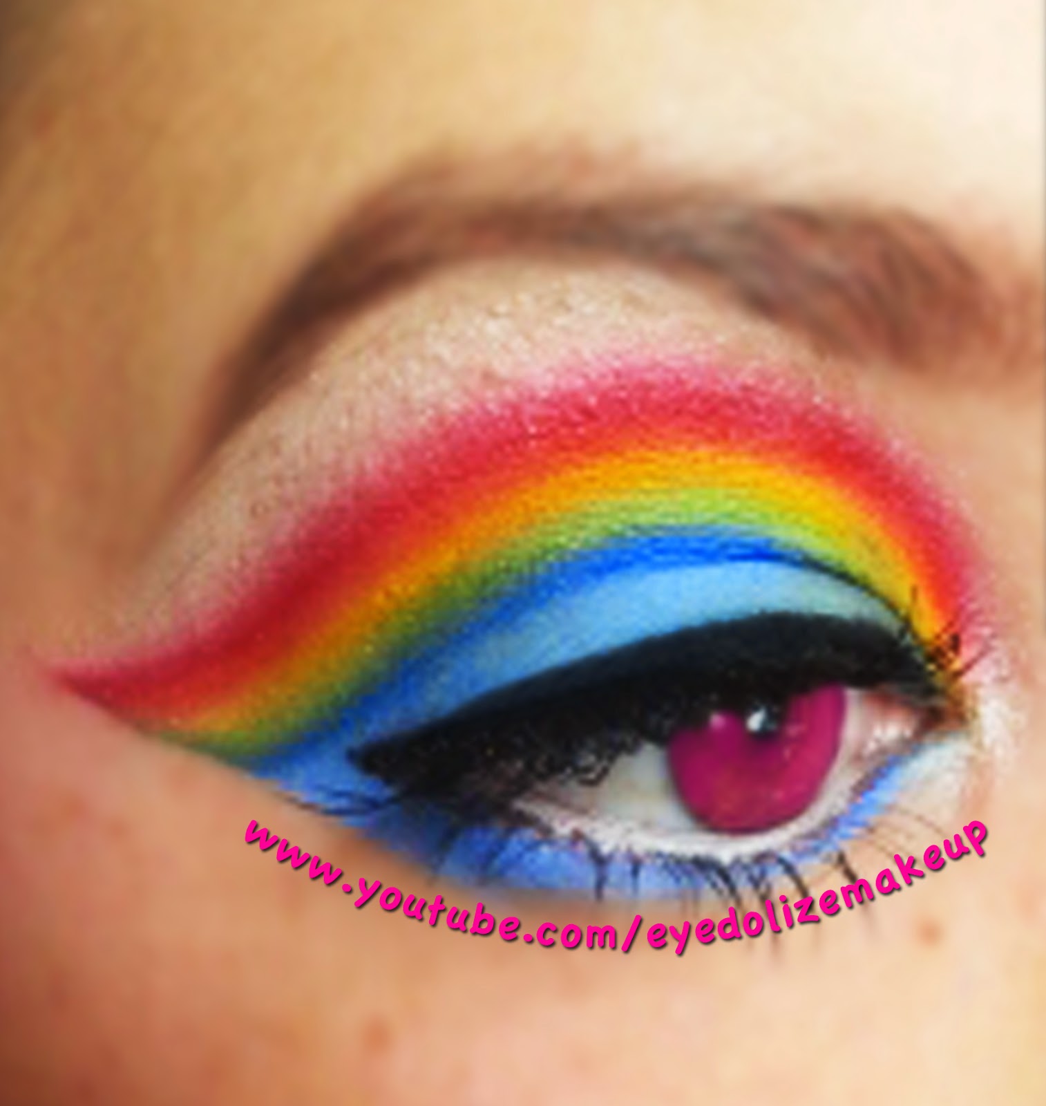 Eyedolize Makeup: My Little Pony Series! ~ Rainbow Dash