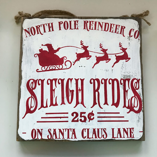 Conviviality Crafts: Vintage Style Christmas Sign