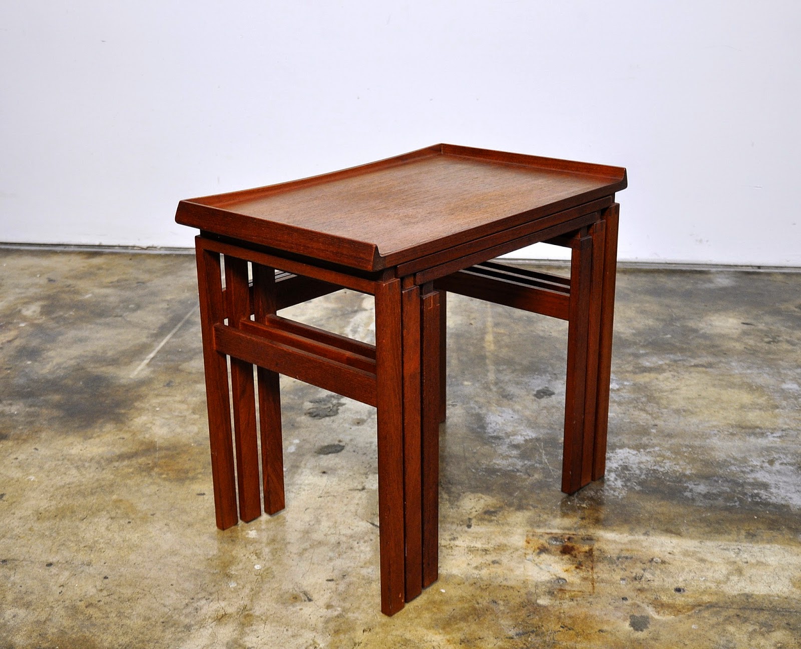 SELECT MODERN: Danish Modern Teak Nesting Tables