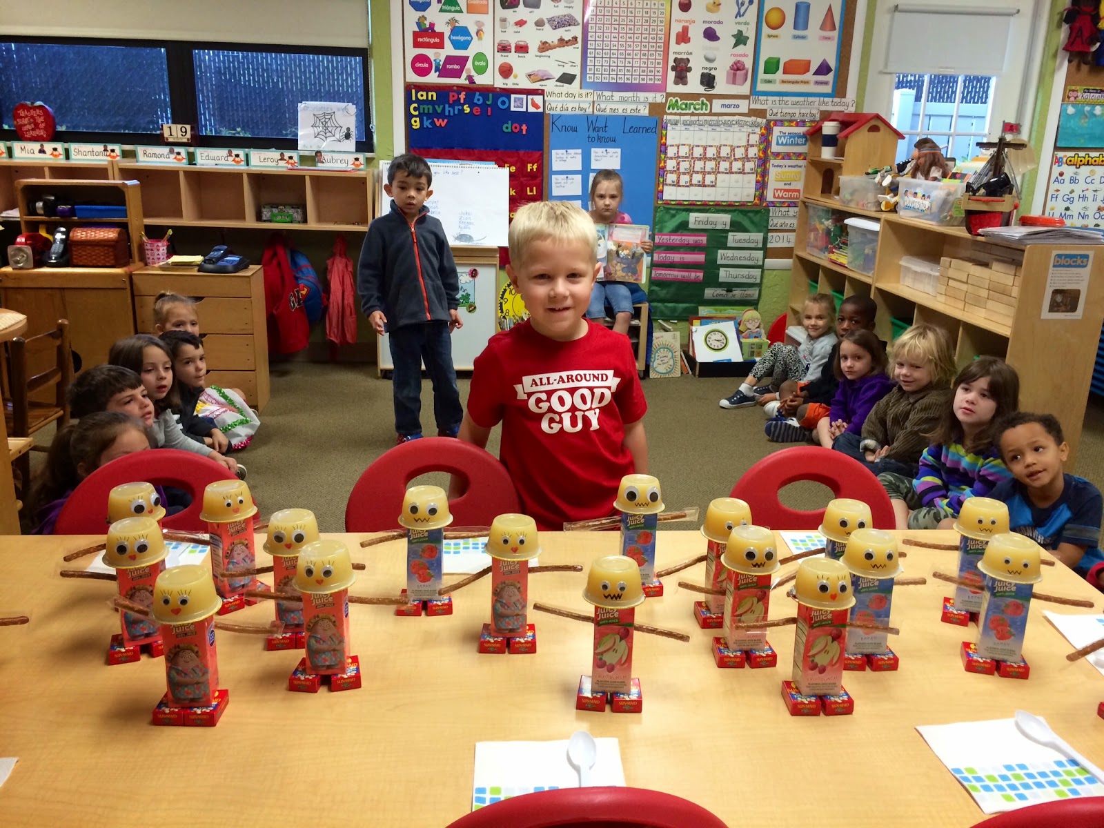 Wunderle Craftin': Robot healthy birthday snacks