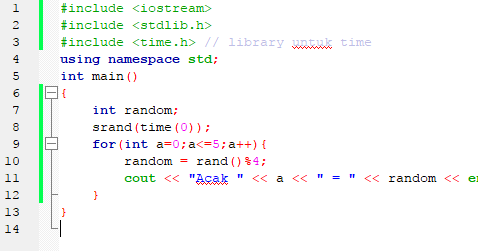 Penjelasan dan Penggunaan Bilangan Random, Rand(), Srand() Pemrograman C++ ~ Coding IsmyNR ...