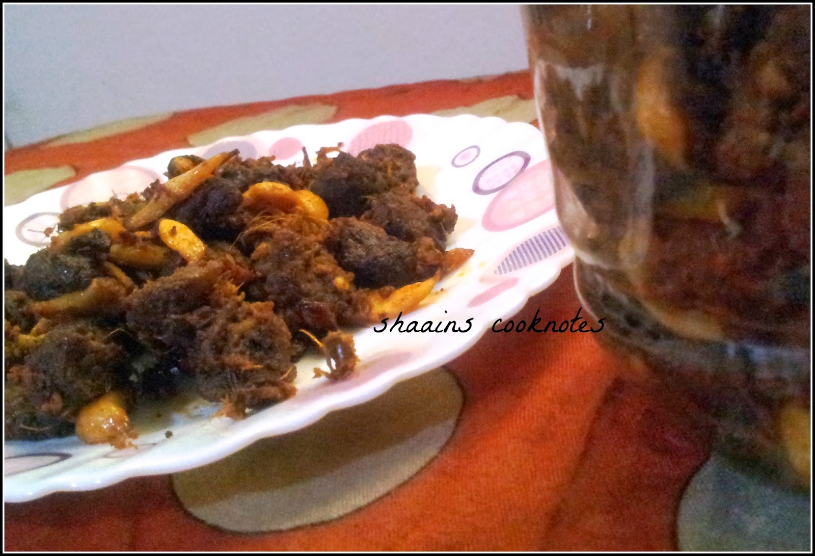 Shaain's Cooknotes: Beef Pickle