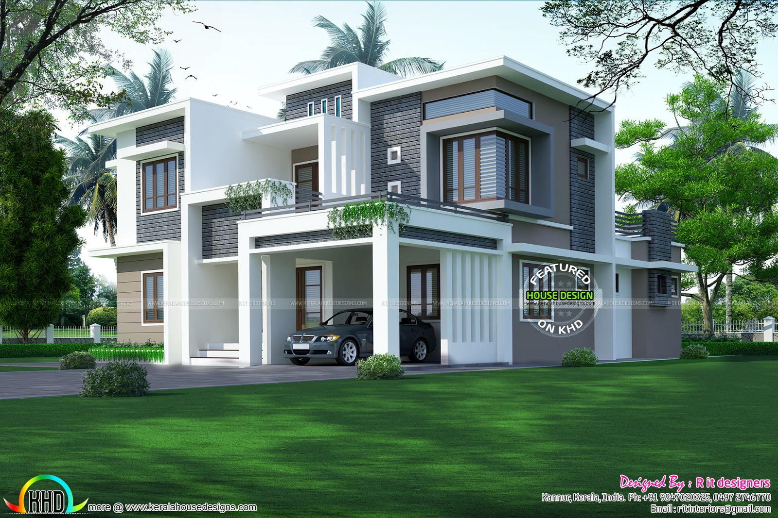 3017 square feet contemporary home - Kerala Home Design and Floor Plans ...