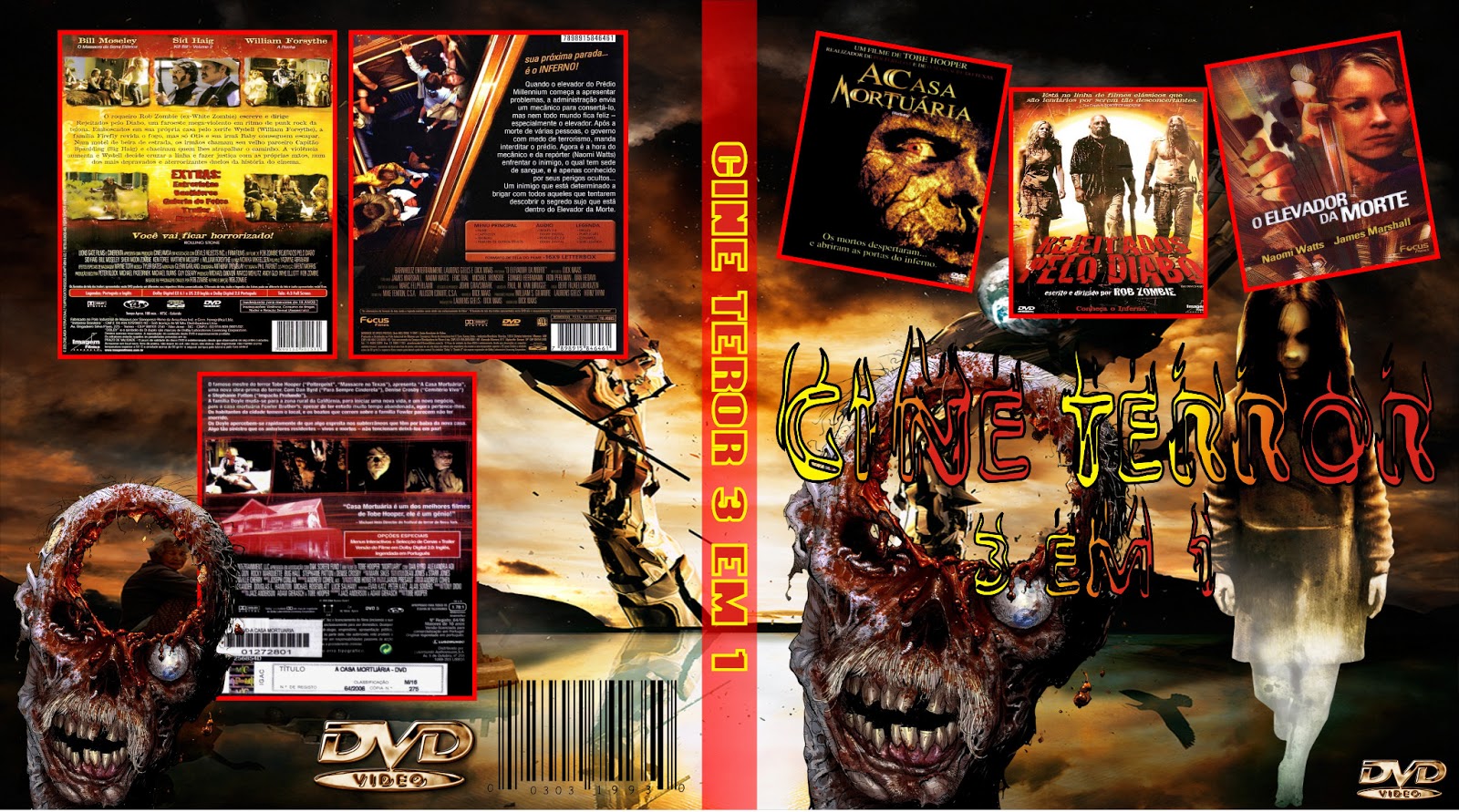 Raiando capas: CINE TERROR 3 EM 1