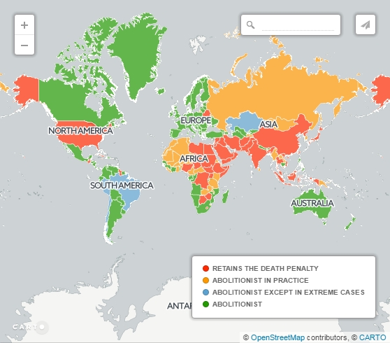 Mapped: The 58 countries that still have the death penalty