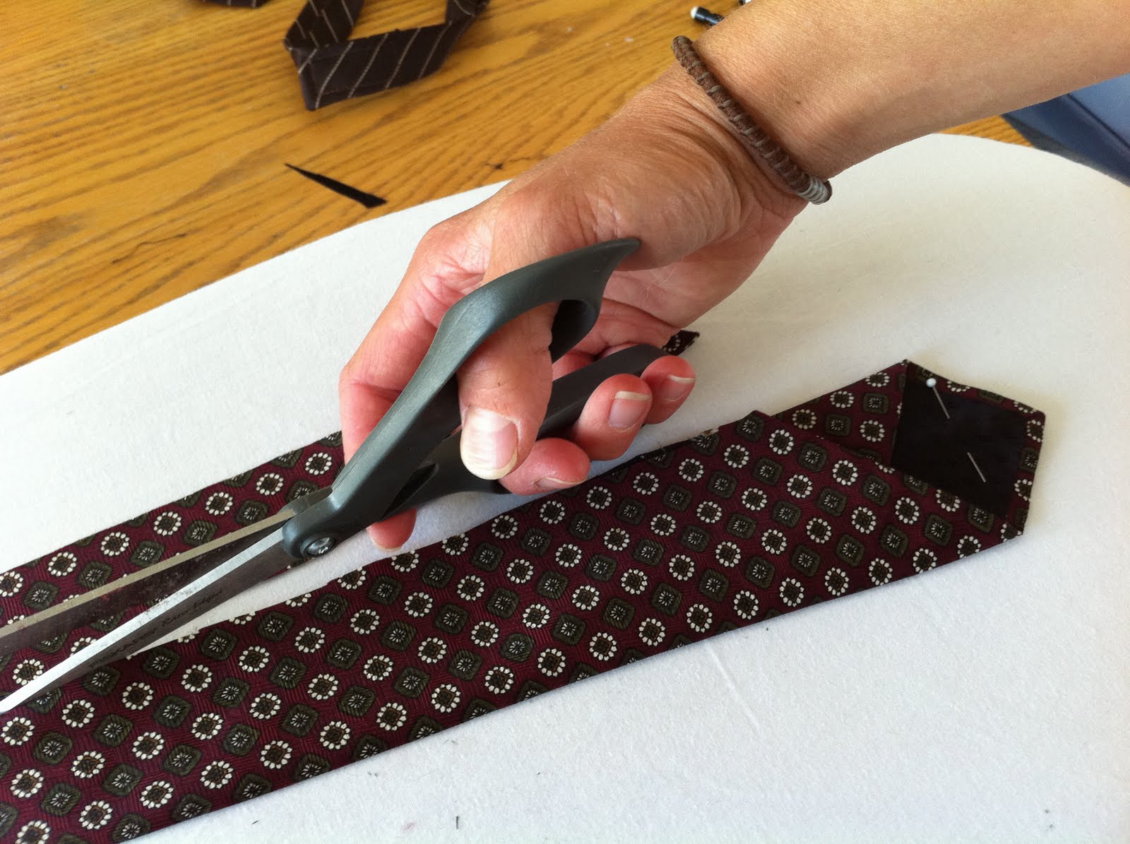 The Blue Basket: Tutorial: making a little boy tie from a grown-up tie