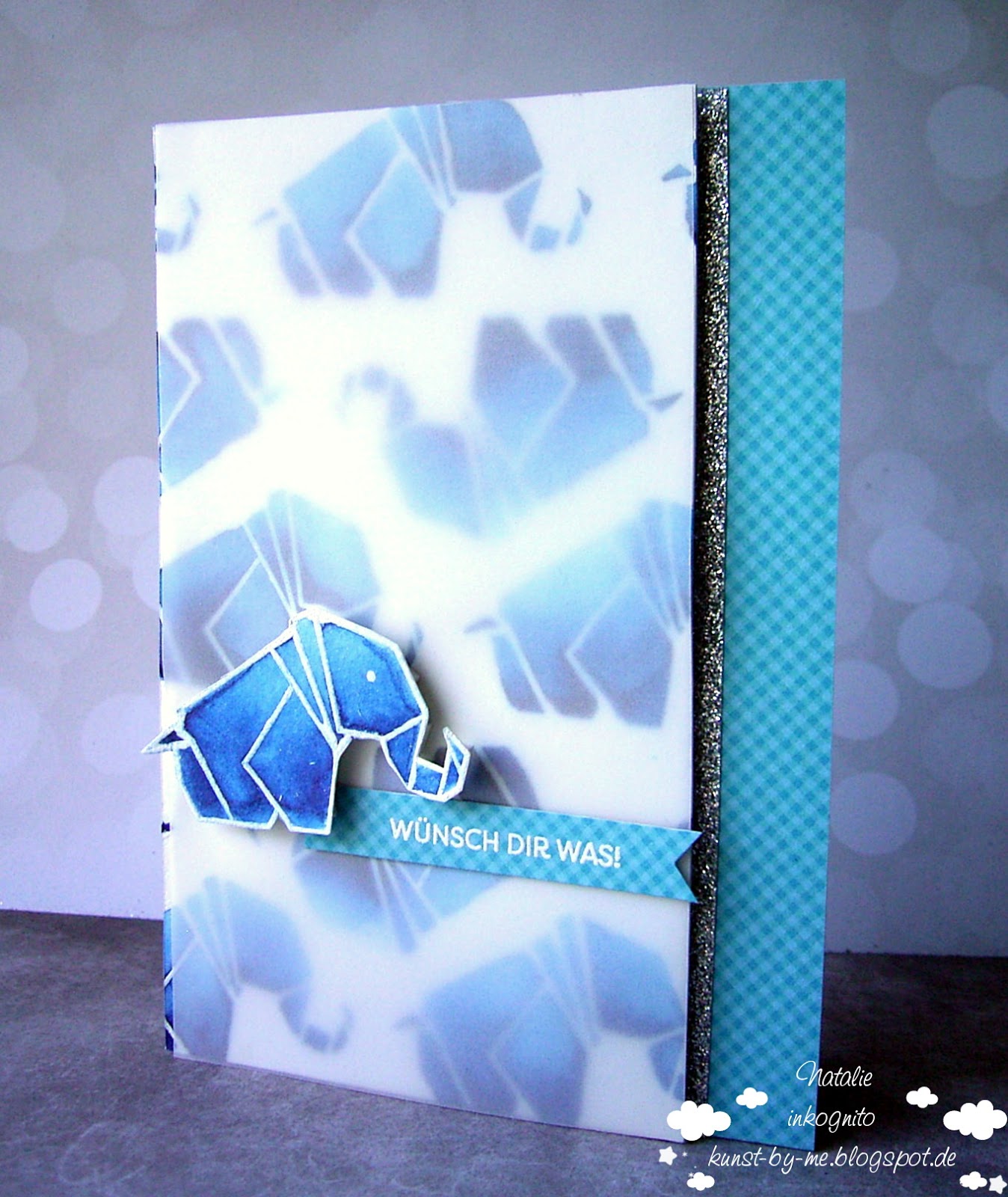 INKognito ~ Cards by Natalie: Elephant card / Elefantenkarte