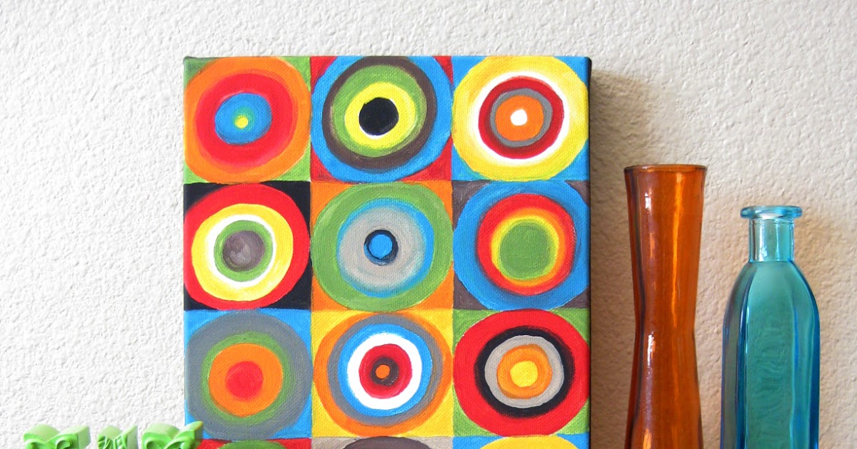 stayathomeartist.com: concentric circles canvas art...
