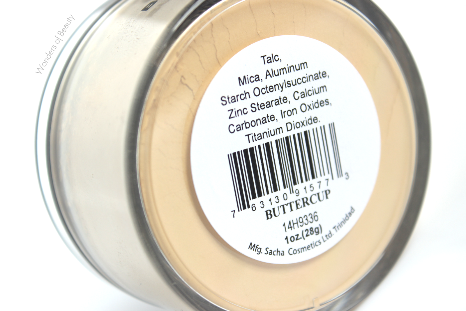 Wonders of Beauty: Review | Sacha Buttercup Setting Powder