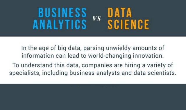 Business Analytics Vs Data Science #Infographic - Visualistan