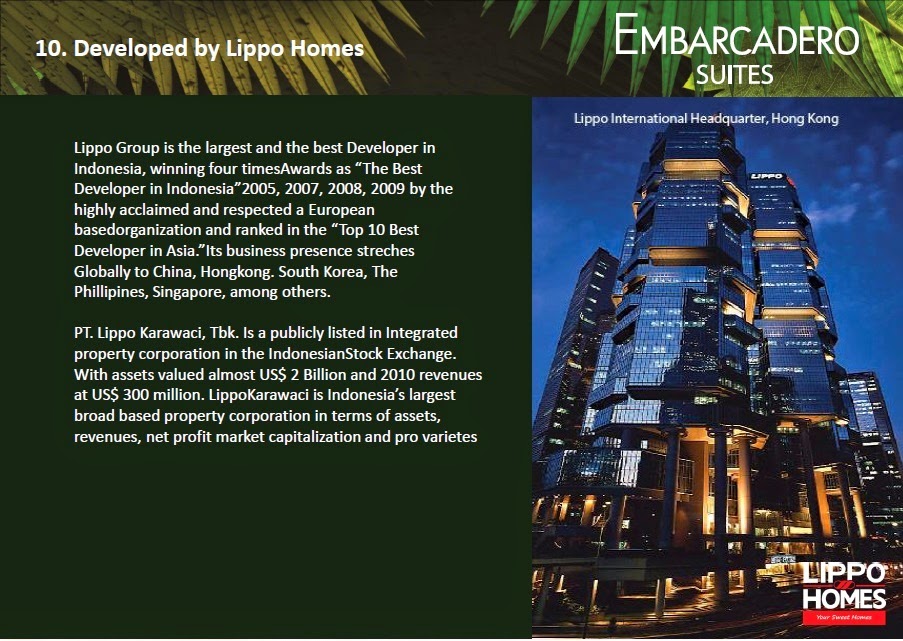 THE EMBARCADERO SUITES BINTARO: MASTER PLAN