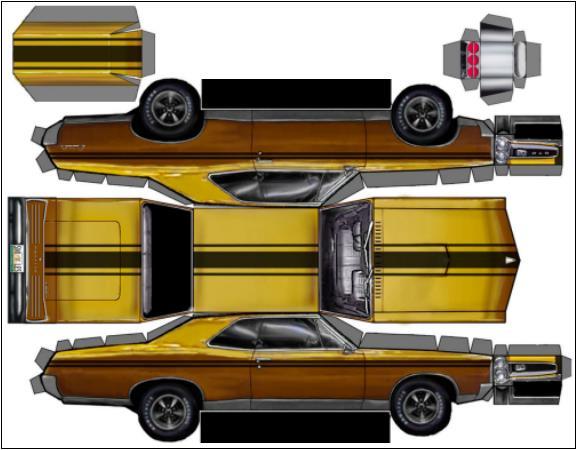 SP. Papel Modelismo: PaperCraft - Pontiac GTO