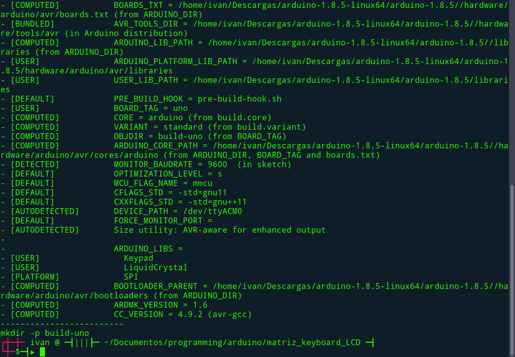 Programar Arduino desde editor VIM o NVIM - Makefile