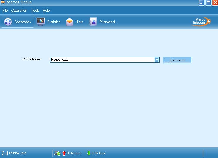 GPRS HSDPA meditel maroc telecom WANA INWI