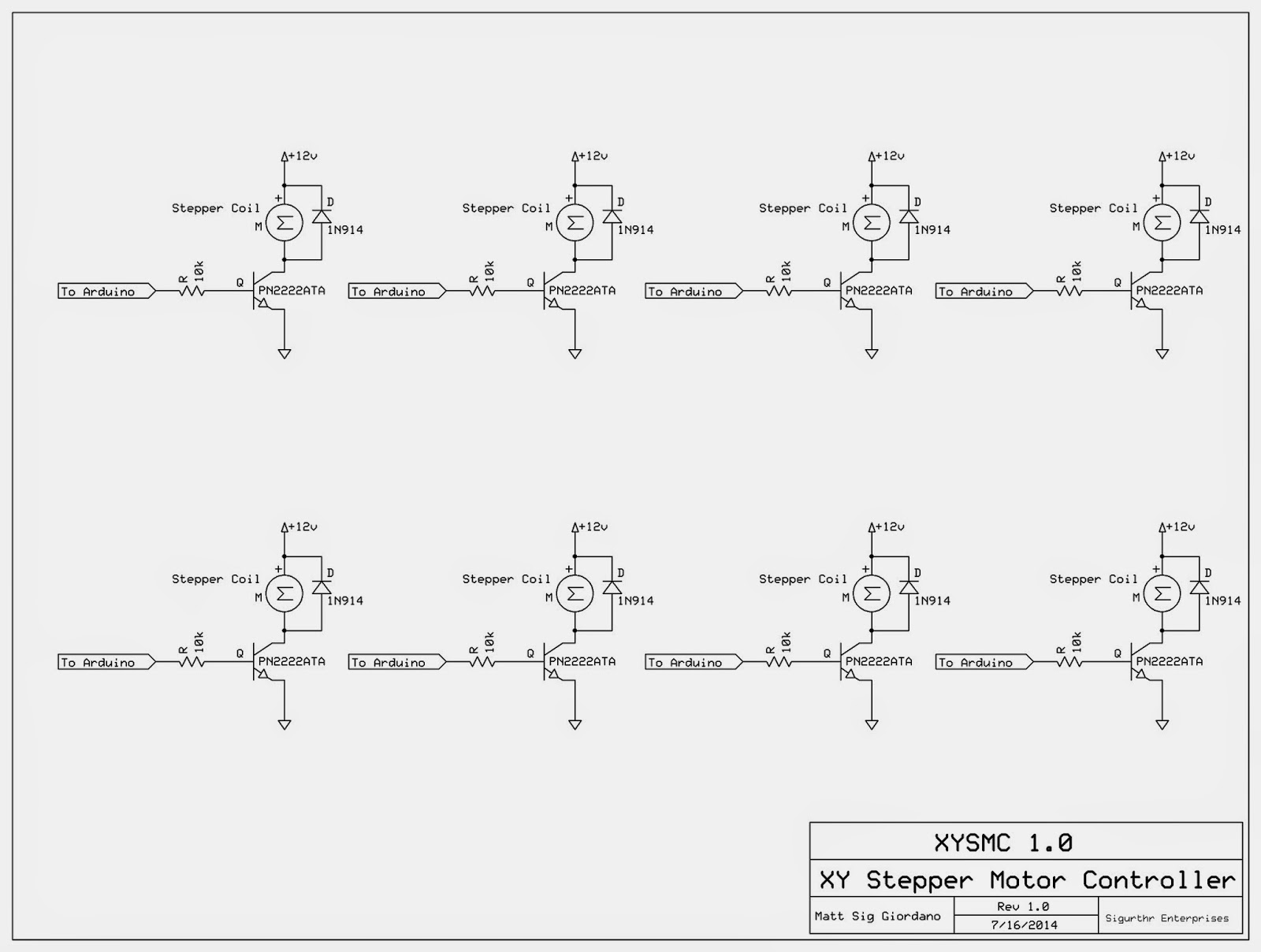 Sigurthr Enterprises: DIY Arduino Stepper Motor XY Laser Scanner