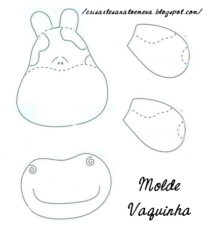 Molde vaca eva - Imagui