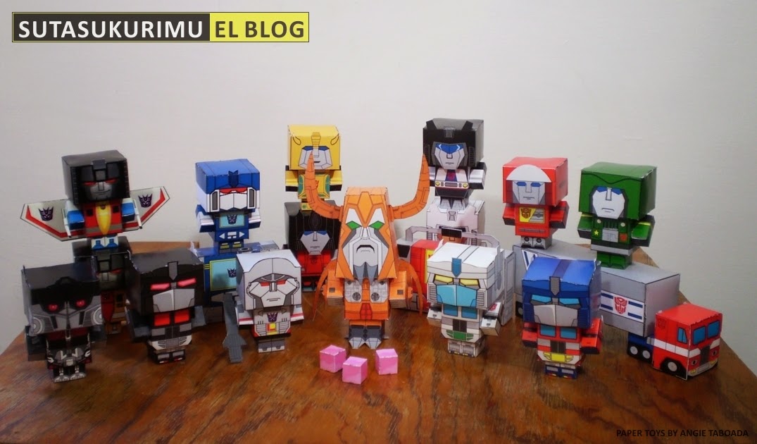 Suta, el blog: Transformers en Paper Toys. Regalo de cumpleaños