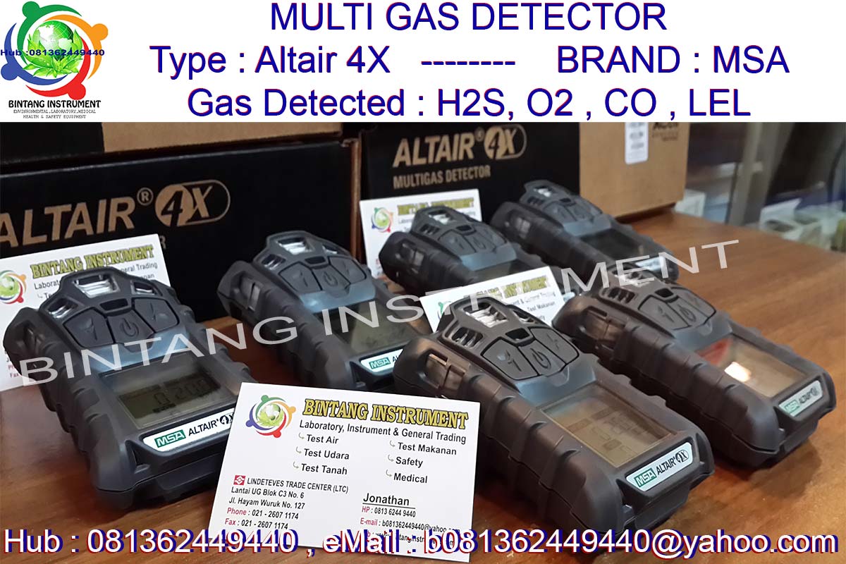 .: JUAL GAS DETEKTOR MSA ALTAIR 4XR, MULTI GAS DETECTOR LEL, CO, H2S ...