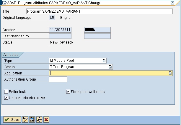 SAP ABAP Central: Creation of Selection Screen Variant in Module Pool ...