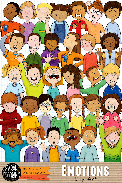 Different Emotions Clip Art