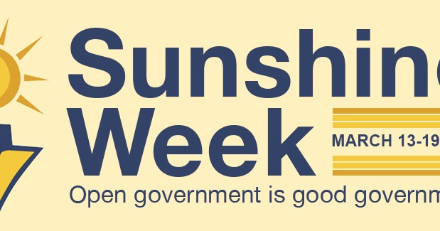 UpFront with NGS: Let's Celebrate Sunshine Week (12-18 March 2017)