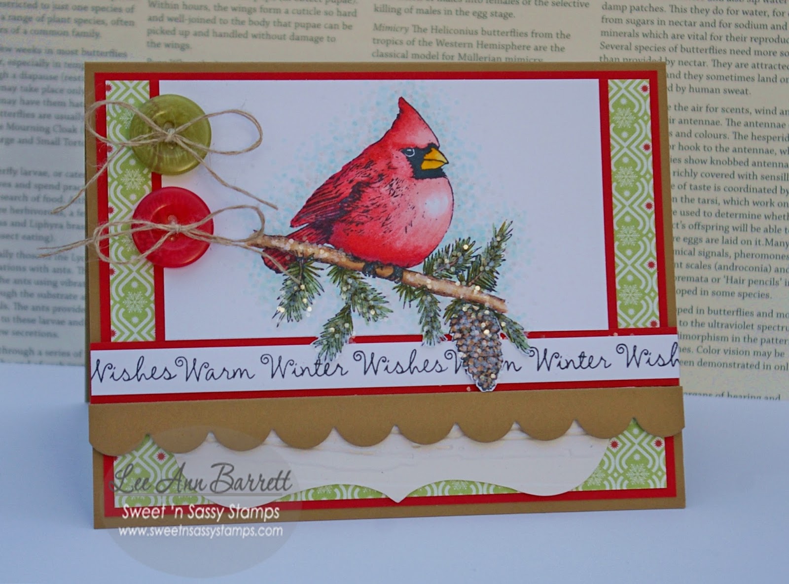 Sweet 'n Sassy Stamps: Winter Cardinal