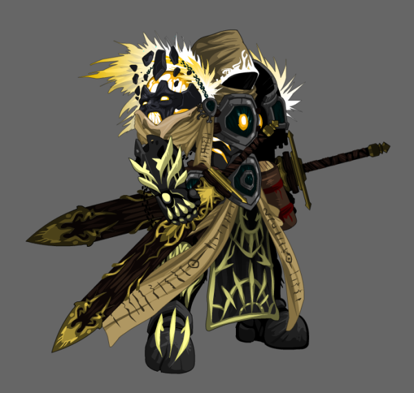 MESTRES DO AQW: Versões da armor do Dage!