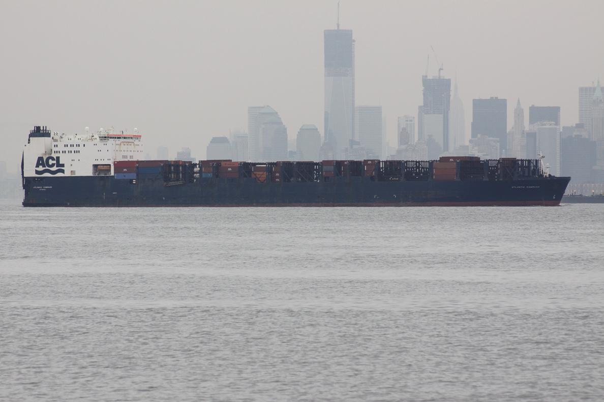 Michigan Exposures: Ships in New York Harbor