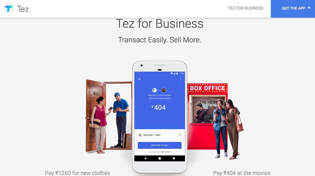 Google Tez - A mobile wallet and payments app for India, launched today ...