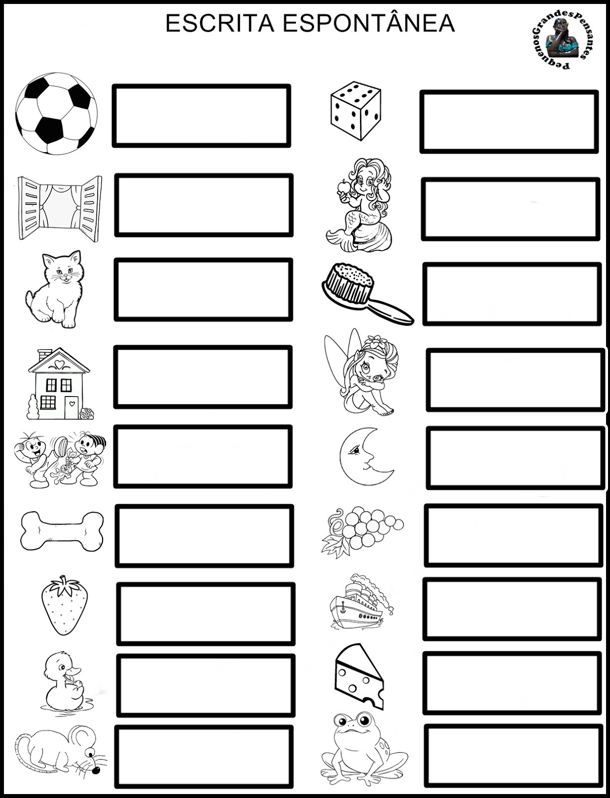 Escrita Espontânea | Atividades de alfabetização, Atividades ...