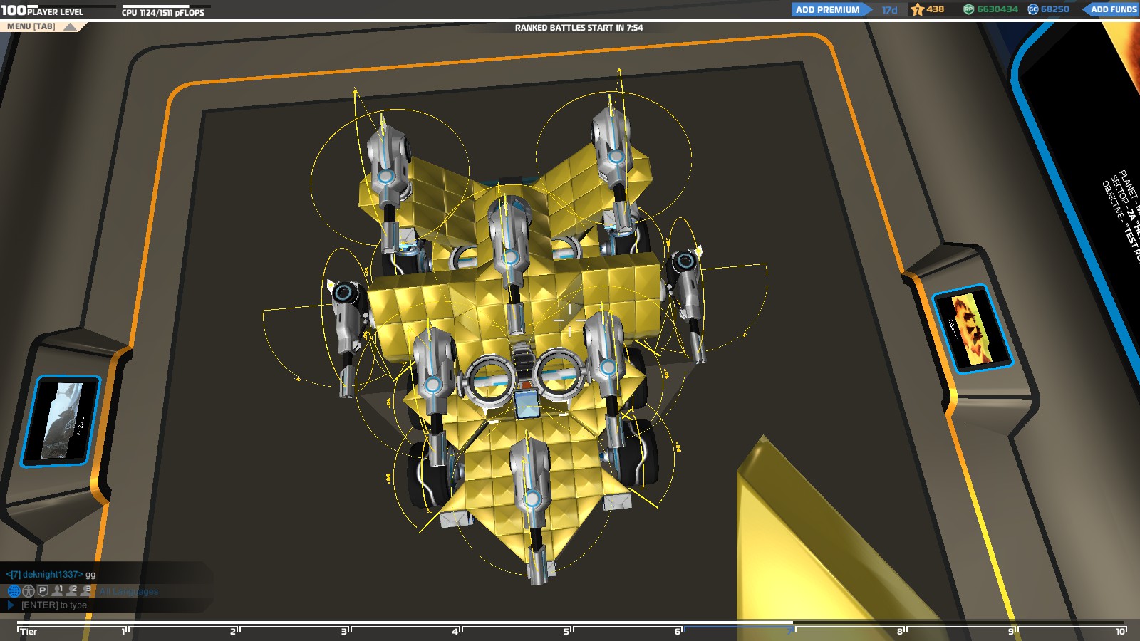 Kioller Gaming: RoboCraft T7 Golden Assassin Tank