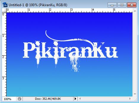 me n my world: Cara Membuat Efek Tulisan Timbul Sederhana dengan Photoshop